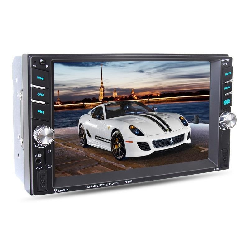 Double 2DIN Player Car Touch Screen Bluetooth Stereo FM Radio MP5 6.6 ...