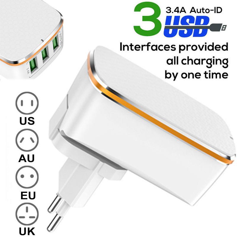Buy Quick Charge 4.0 3.0 USB Charger Universal 4 Port Fast Charging EU ...