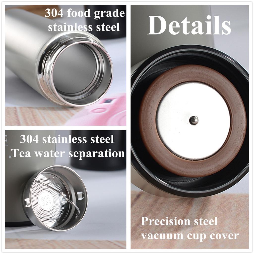 Buy 500ML 304 Stainless Steel Built-in Chip Battery LED Touch ...