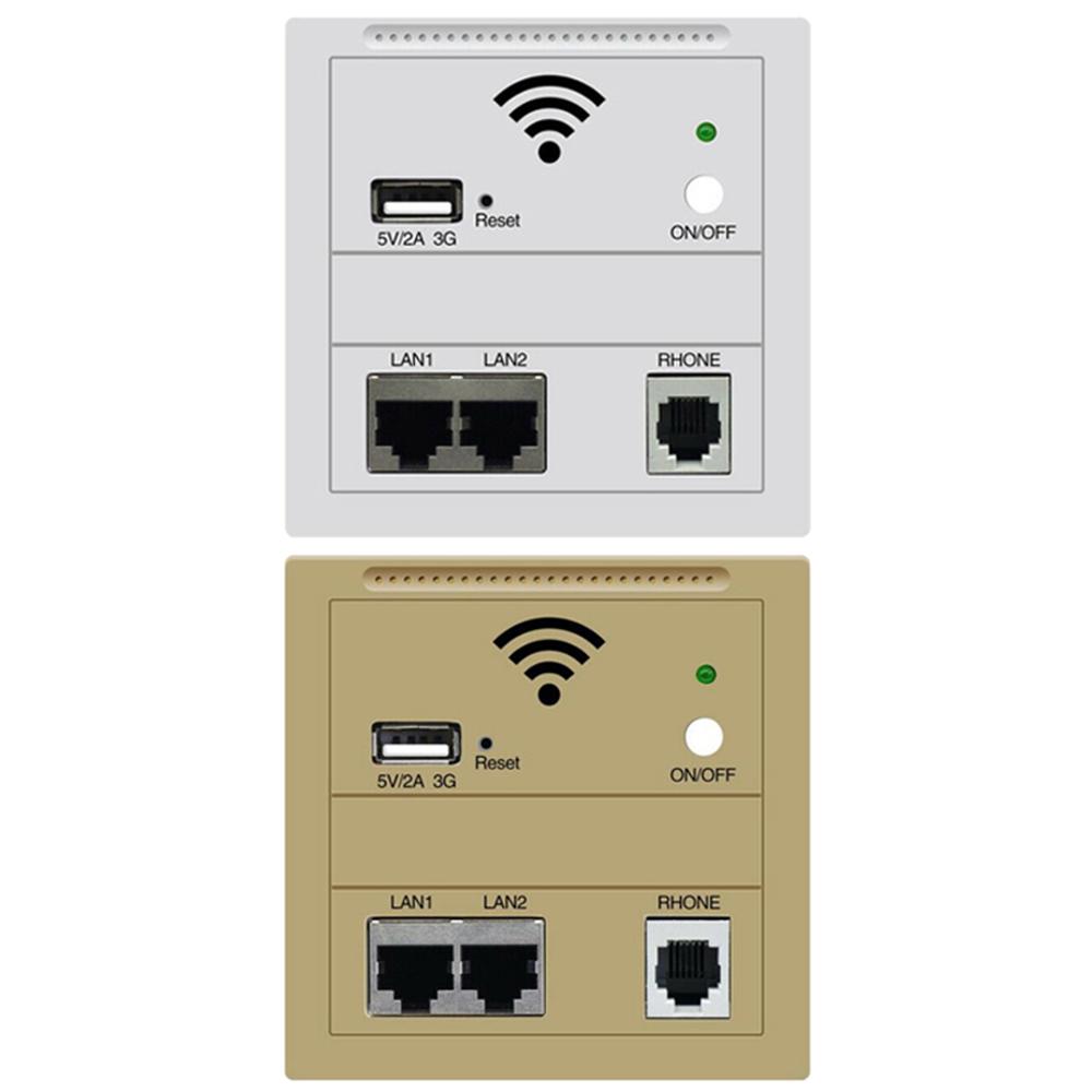 Buy 300Mbps Wireless Access Point AP Wi-Fi Router 220V in-wall AP Wi-Fi ...