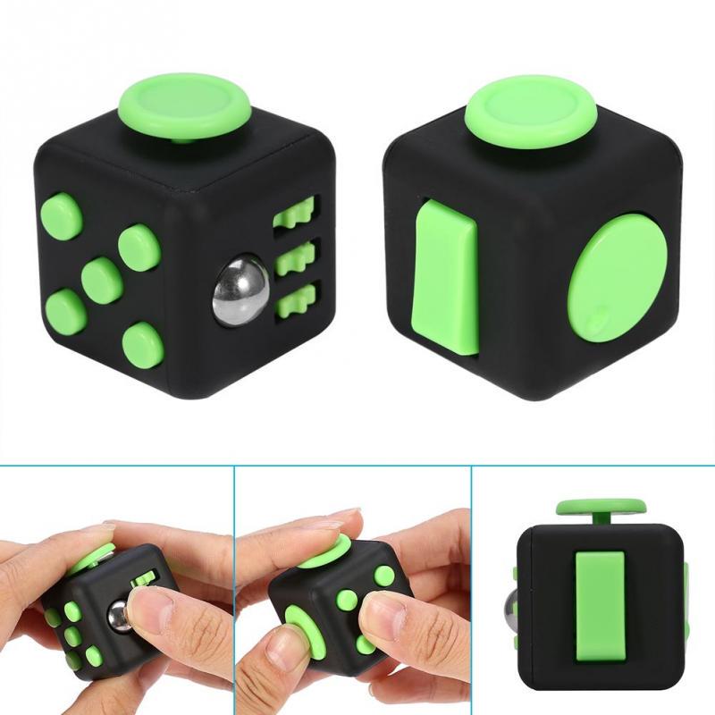 4 Colors 6 Sides Stress Anxiety Boredom Relieve Cube Anti-anxiety Toy ...