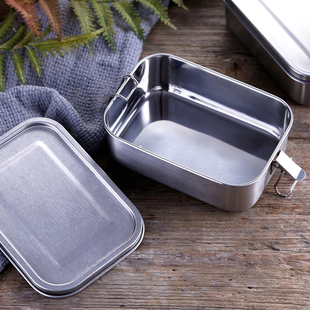 304 Stainless Steel Lunch Box Single Layer Adult Lunch Container Sealed ...