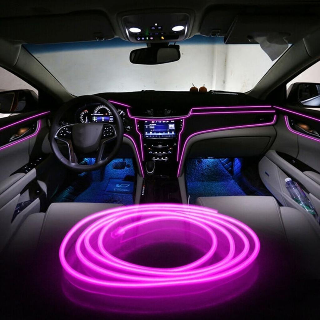 Buy 5 Meters Interior Atmosphere Light Pink LED Car Auto at affordable ...