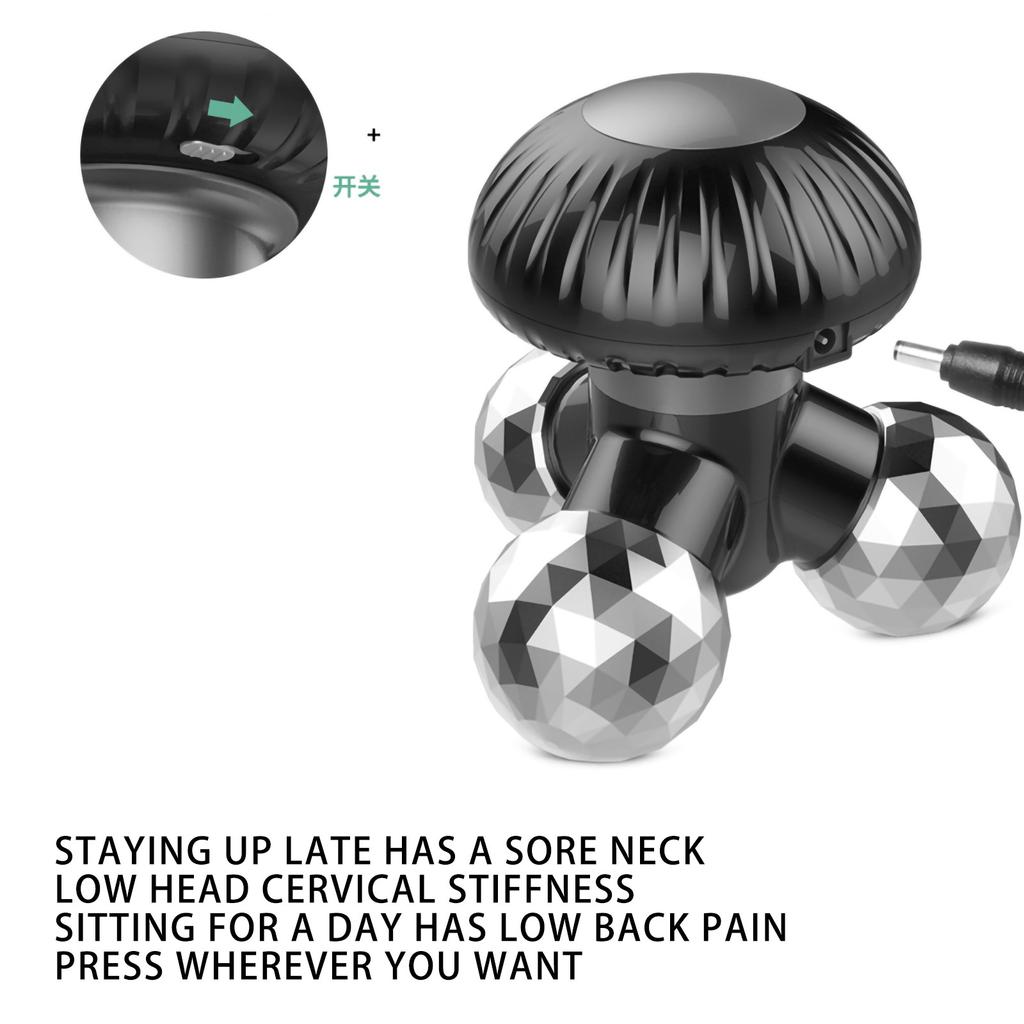 Mini Handheld Massager Battery-powered Vibration Massage 4 Massage ...