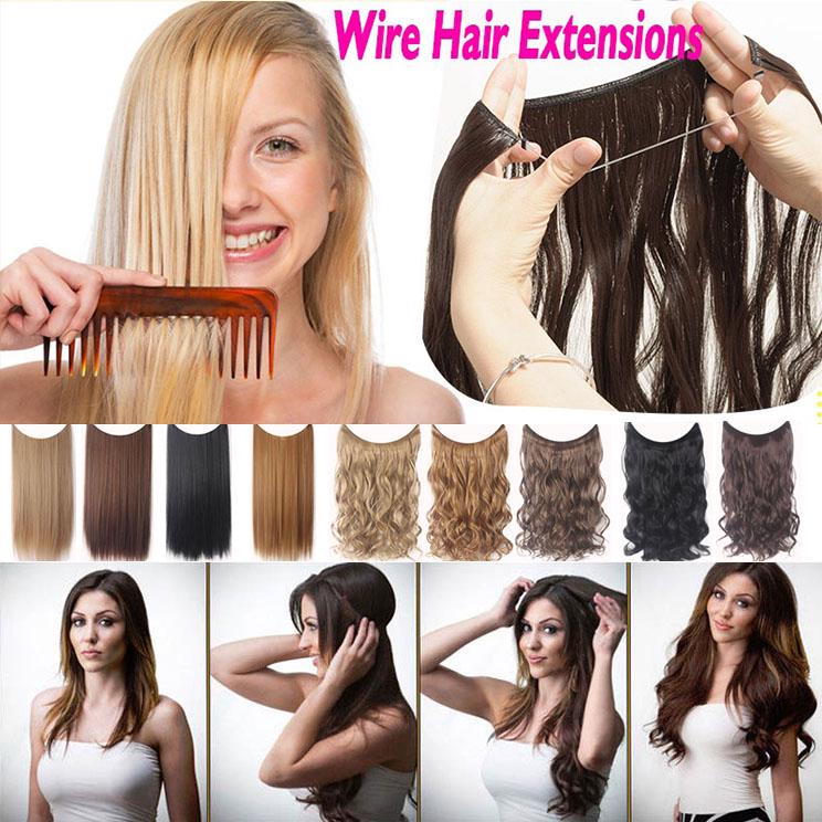 Buy DYT Wire Hairpiece Invisible Hidden Straight Secret Miracle ...