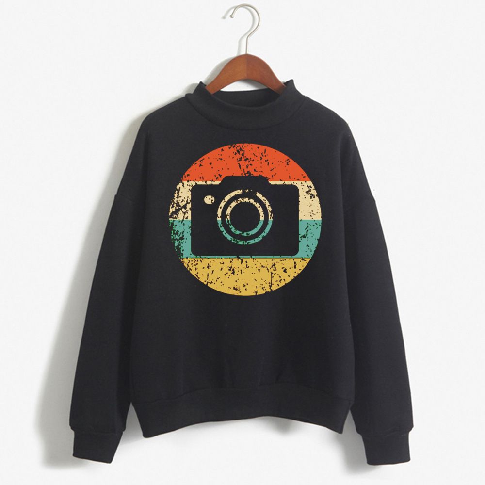 Buy Vintage Retro Camera Pullover Creativity Street Hoodies Breathable ...