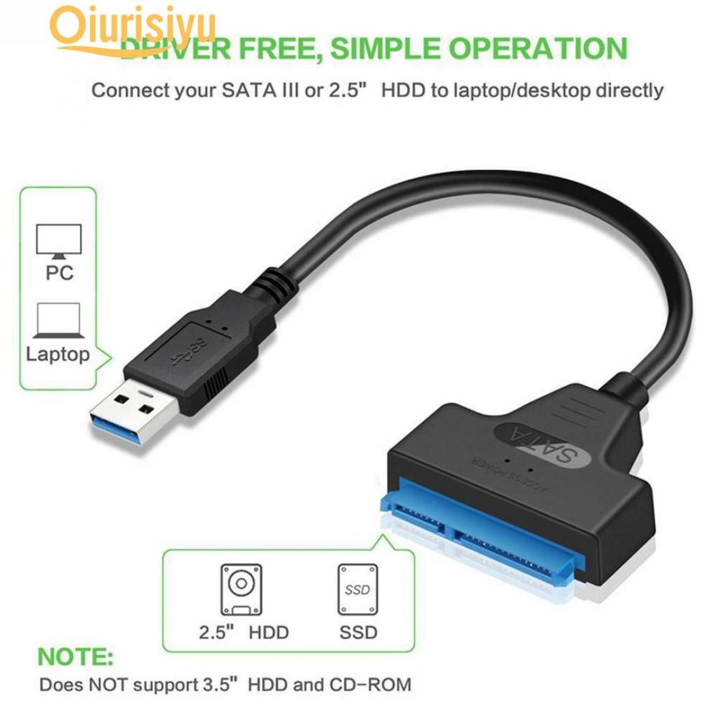 Practical USB 3.0 To 22Pin SATA Adapter Cable 2.5inch Hard Disk Drive ...