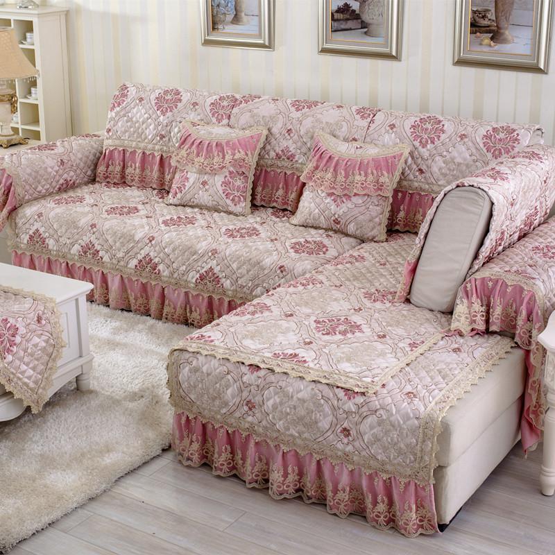 Купить Европейские кружевные роскошные чехлы на диваны, жаккардовые ...