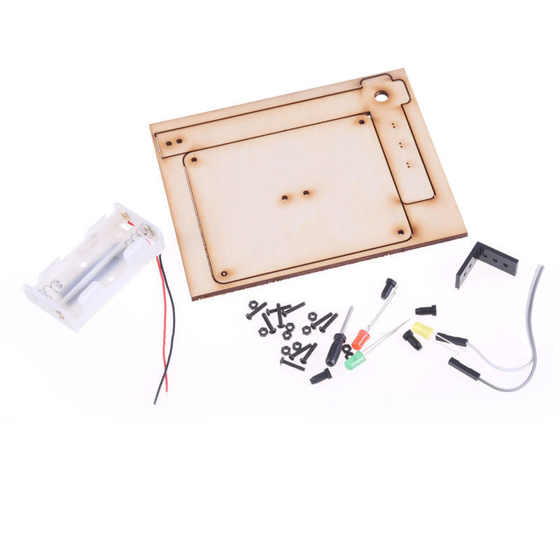 Buy Wooden DIY Traffic Signal Light Toy Kids Science Experiment ...