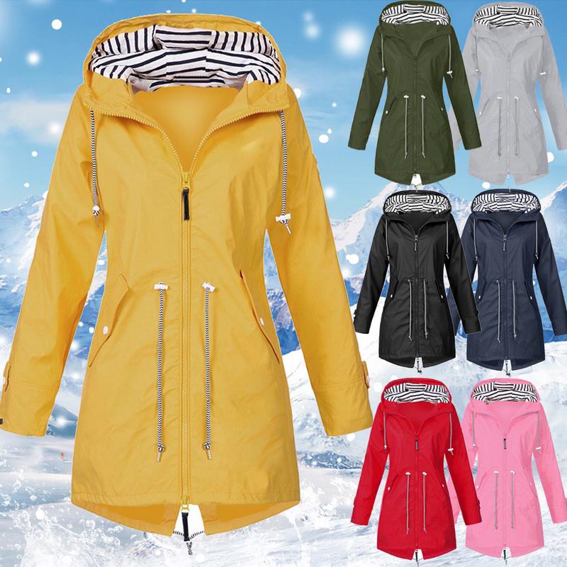 Buy NIBESSER Women 'S Raincoat Jacket Coat Transition Jacket Sunset ...
