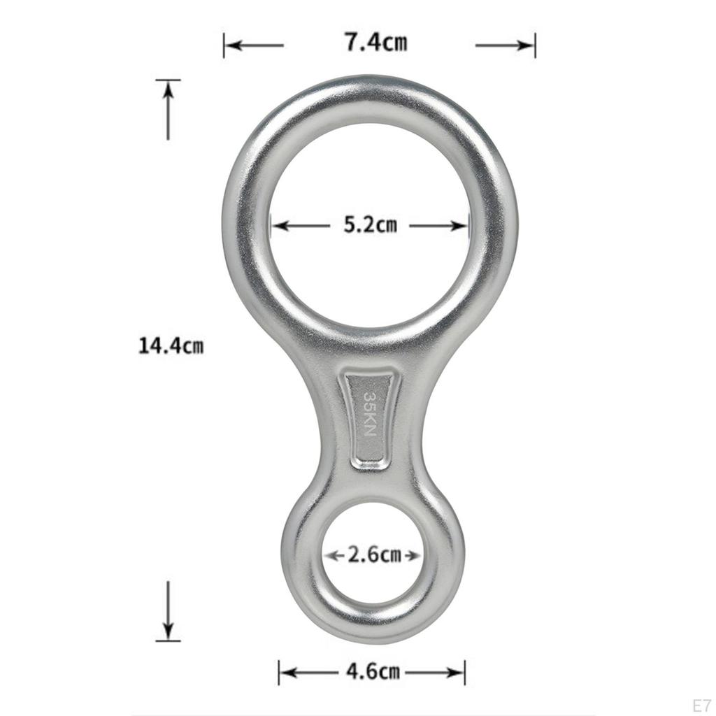 Satın alın 35KN Climb Figure 8 Descender Rigging Plate Rappel Gear Rock ...