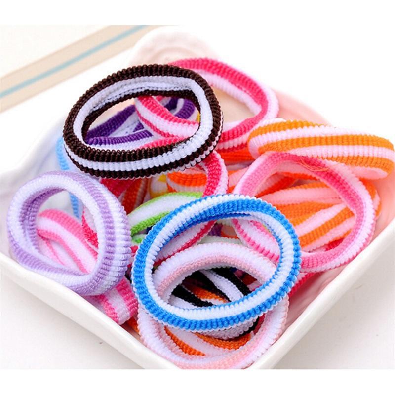 Buy 48pcs Elastic Children Hair Band Kids Colorful Baby Hair ...