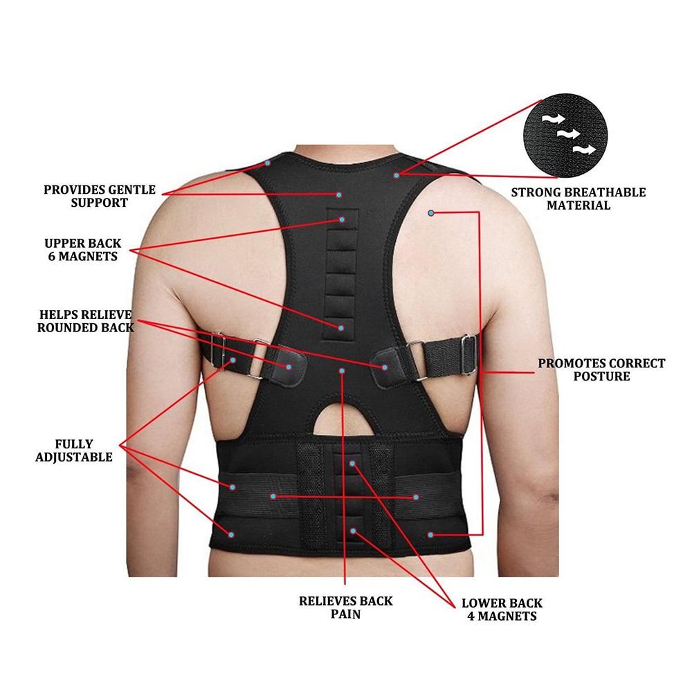 Spine Support Belt Back Clavicle Posture Corrective Strecther ...