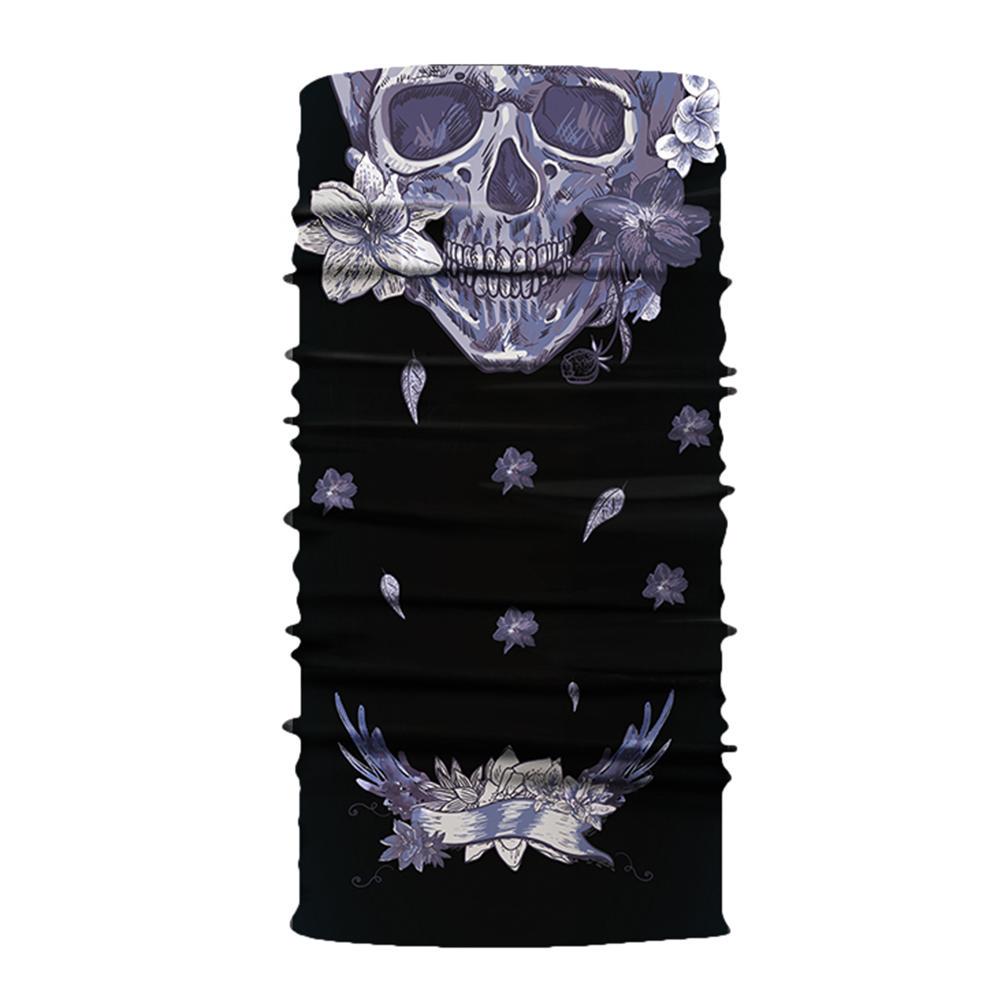 Buy Purple Skull Print Cycling Magic Headband Face Masks Sports Neck ...