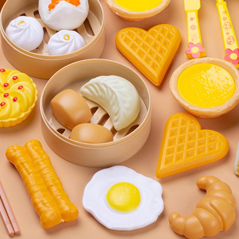 Buy Simulation Breakfast Kids Pretend Play Kitchen Toys Miniature ...