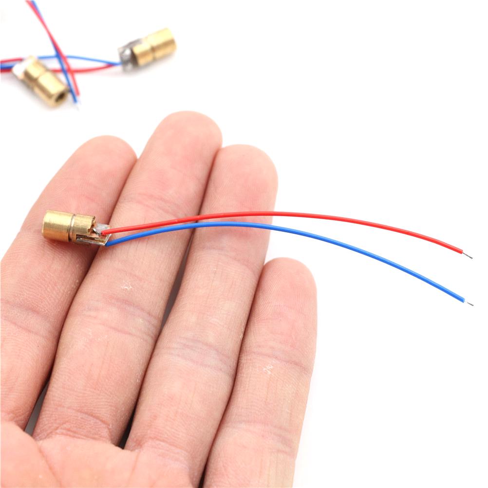 Buy 10Pcs Mini 650nm 5mW 5V Red Laser Head Dot Diode Module at ...