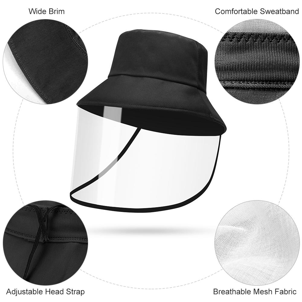 Buy Protective Hat with Transparent Face Shield Cover Men Women Full ...