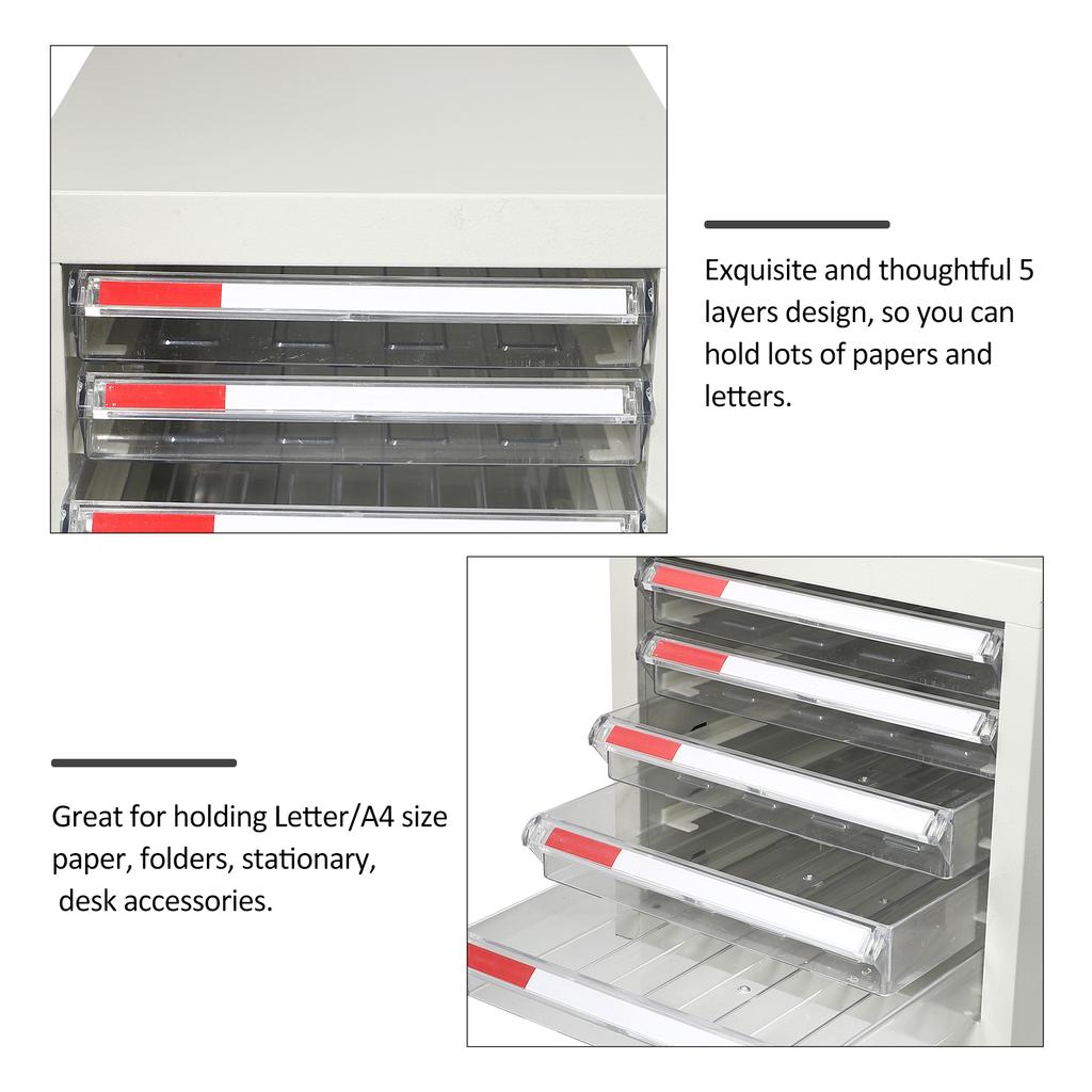 Buy 1pc 5 Tier Document Rack File Holder Letter Folder Tray for Company ...