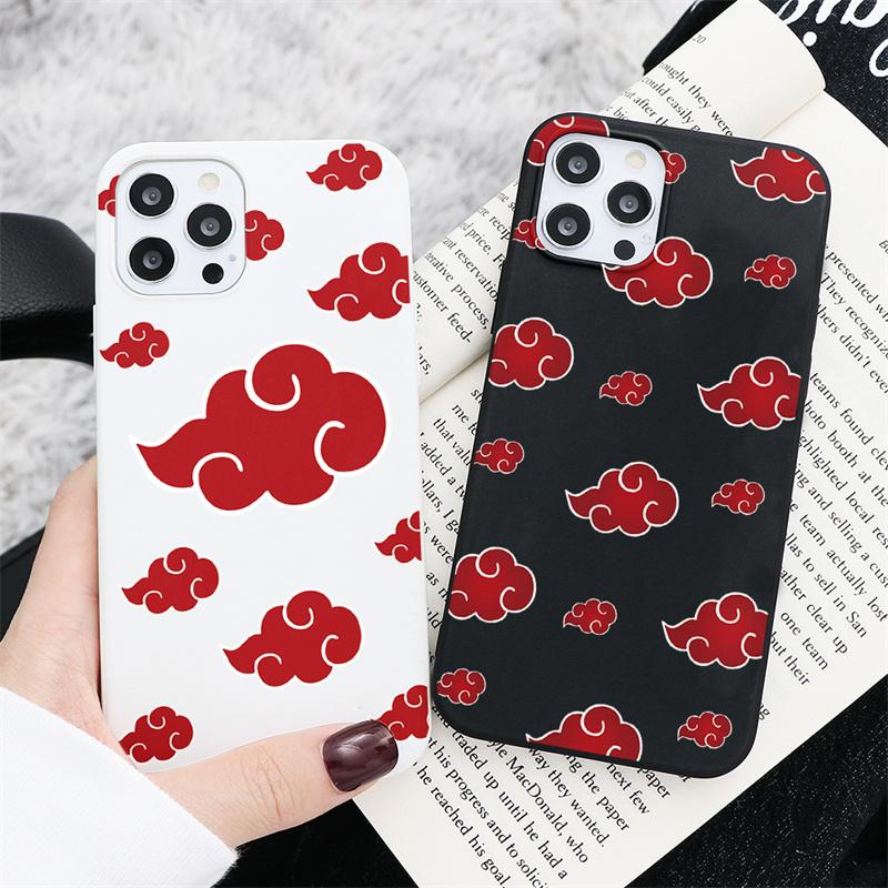 Buy Naruto Akatsuki Logo Soft Case for IPhone 13 Pro Max XR X Samsung ...