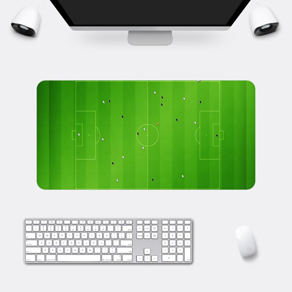 Printed Computer Desk Mat Gaming Mouse Pad Football Formation Patterned ...