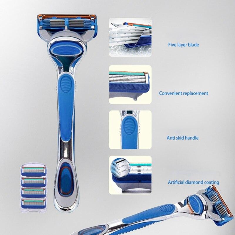 Buy 1 Handle 1 Blade Manual Razor For Men Smooth Vector 3 Sensor Excel ...