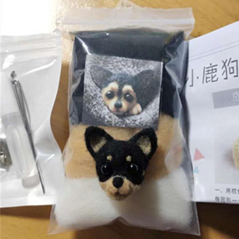 1Set Pocket Animal Pet Doll Material Package Handcraft Wool Needle ...