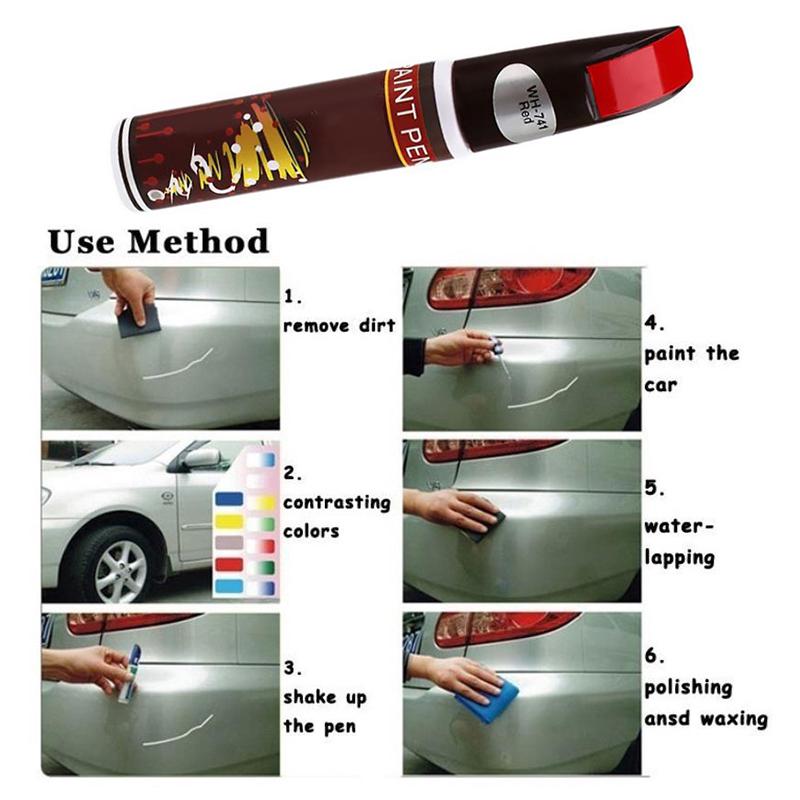 Buy Car Colors Fix Coat Paint Pen Touch Up Scratch Clear Repair Remove ...