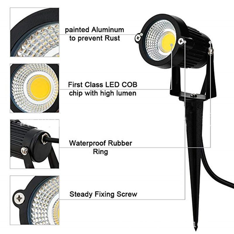 Cheap LED Spike Light 5w COB Garden Lawn Lamp Light Outdoor Landscape ...
