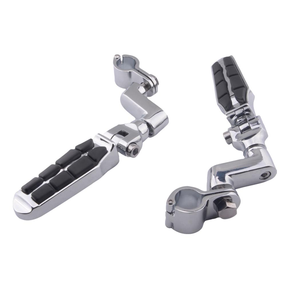 Buy Aluminum Silver Footbrake Rear Pegs Bracket Mount Footrest for ...