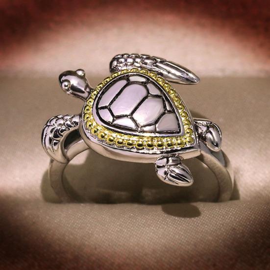 Buy Fashion Women Tortoise Thin Band Finger Ring Party Club Jewelry ...