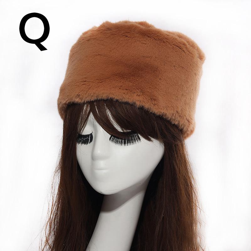 1PC Elegant Winter Faux Fur Hat Earflap Hat Beanie Soft Fluffy Cap ...
