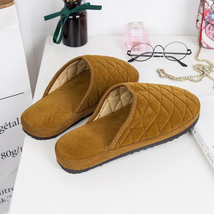 Satın alın Round Head Red Candy Color Warm Home Suede Slippers | Joom