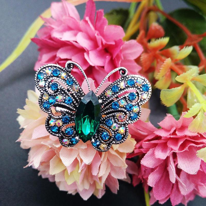 Buy Women Retro Butterfly Shape Brooch Accessory Alloy Clothes Brooch ...