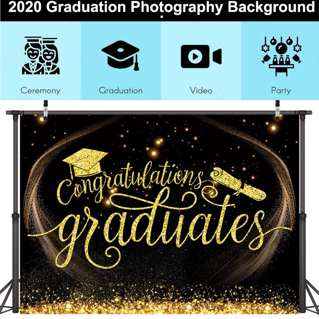 Buy Congratulation Graduates 2020 Durable Photography Background Fabric ...