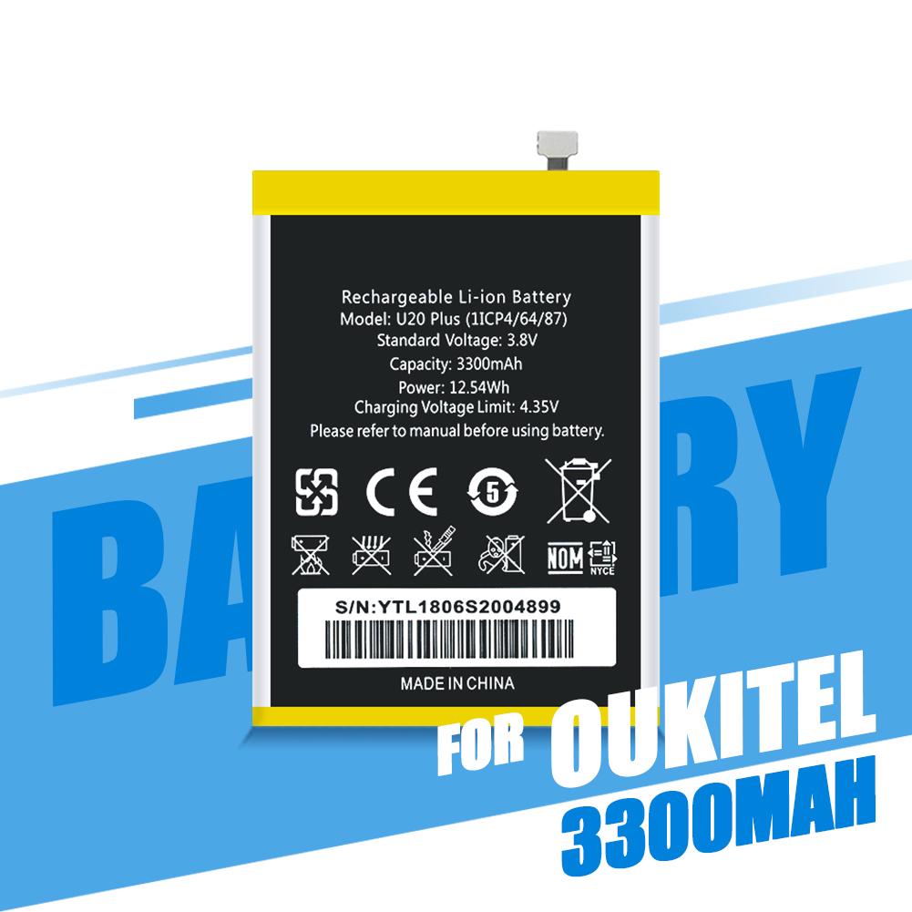 Buy 3.8V 3300mAh Rechargeable Battery For Oukitel U20 Plus High Quality ...