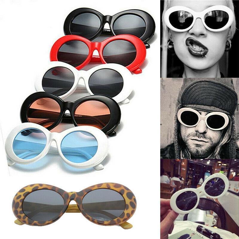 Buy Retro Vintage Outdoor Clout Goggles Unisex Sunglasses Oval Shades ...