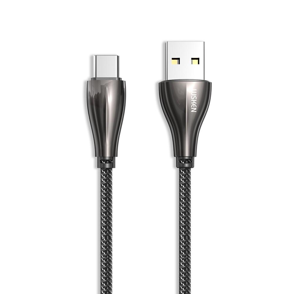 WSKEN Type-C Light Data Cable RGB Light USB Charging Cable Fast Charge ...