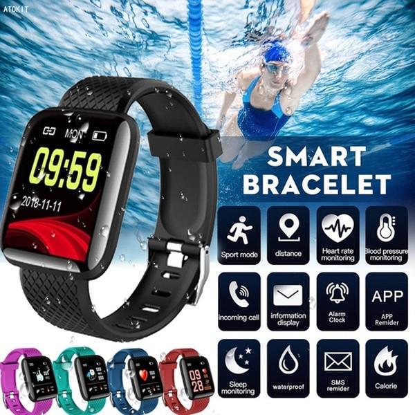 Buy 116 Plus Smart Bracelet Sport Watch GPS Fitness Tracker Blood ...