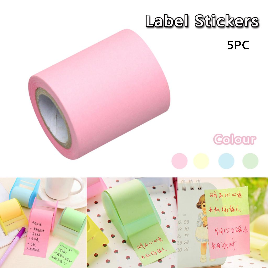 5pc Creative Stationery Paste Label Stickers Memo Pad Notebook School ...