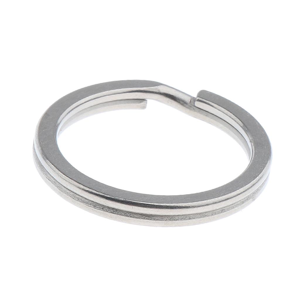 Buy Titanium Key Ring Pocket Tool Mini Split Keychain Circle Clip ...