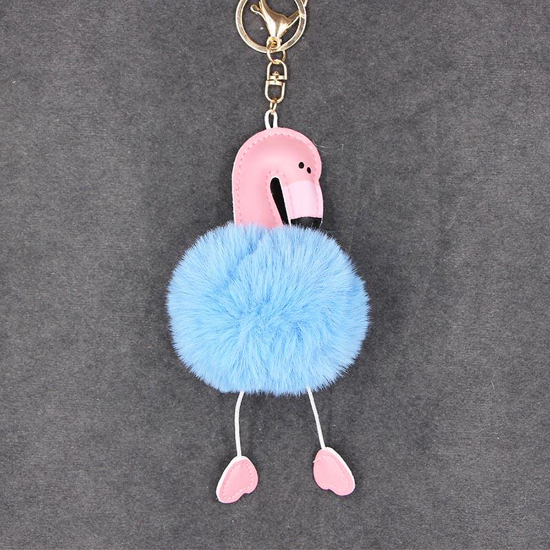 Buy Women Fashion Flamingo Shape Key Chain Bag Pendant Phone Jewelry ...