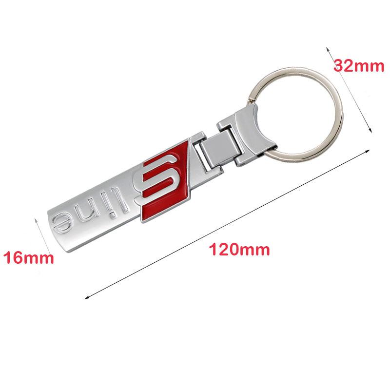 Buy 1 Pcs Car Styling Metal Car Keychain Key Ring For Audi A3 A4 A4L A5 ...