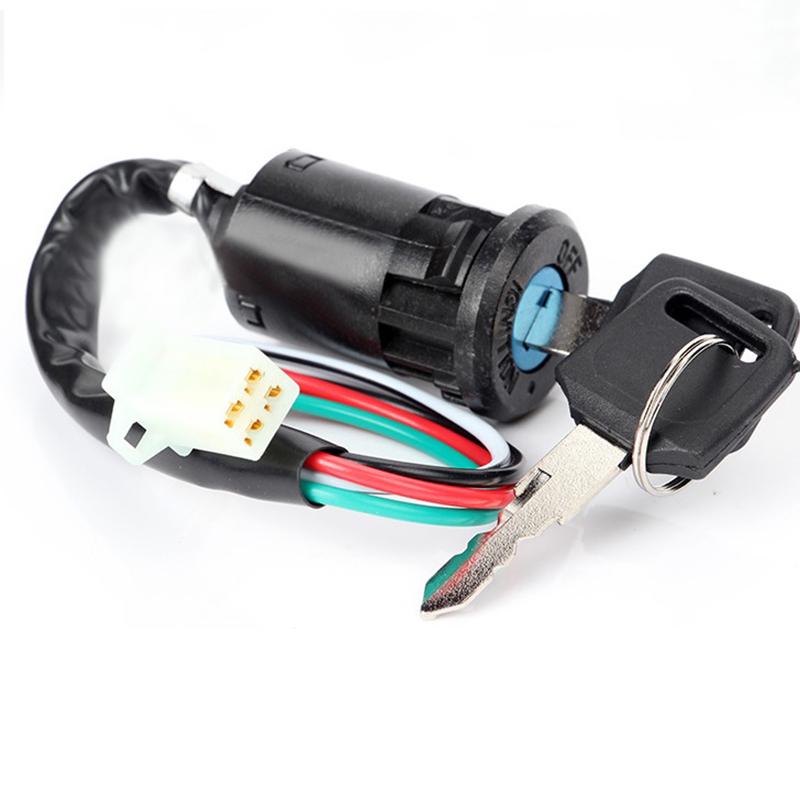 Buy 4 Wire Ignition Key Switch for 50 90 110 125cc ATV Beach Cars Go ...