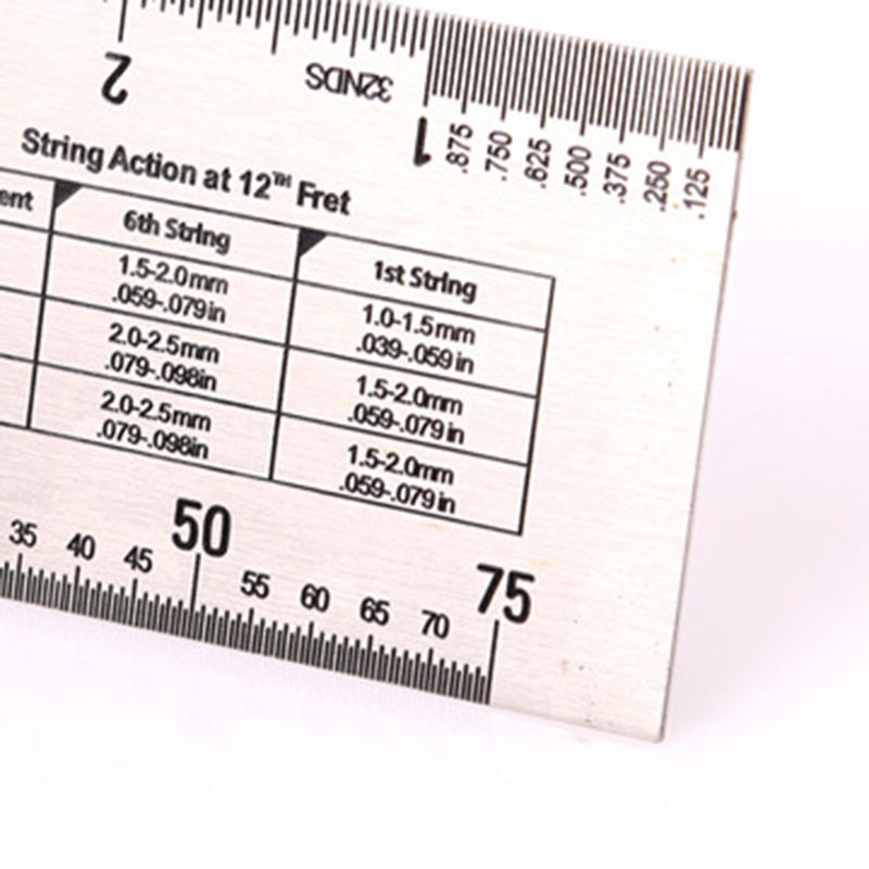 Buy Acoustic String Action Ruler Gauge Steel Pitch Luthier Tool Setup ...