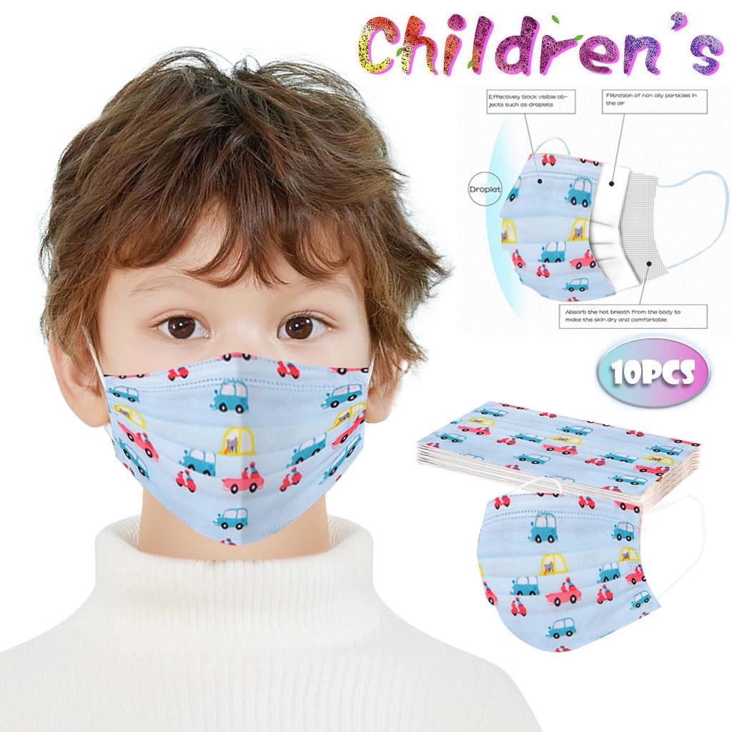 Disposable Boy And Girl Cartoon Masks For Children 3-Layer Mask ...