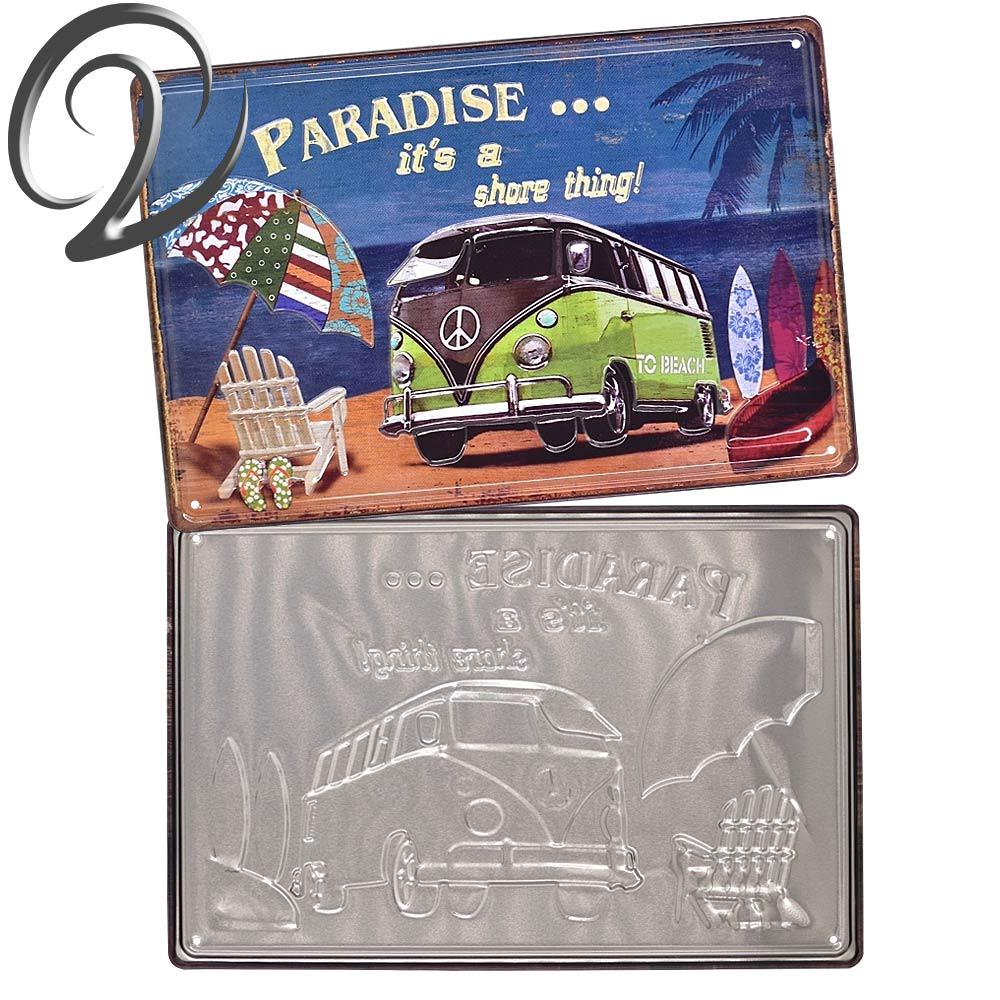 Buy Paradise It's A Shore Thing Vintage Poster Retro Tin Signs Plaque ...