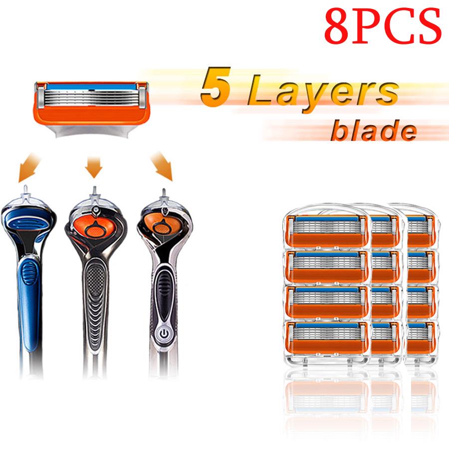 Buy 8Pcs Men's Replacement Shaving Razor Blades For at affordable ...