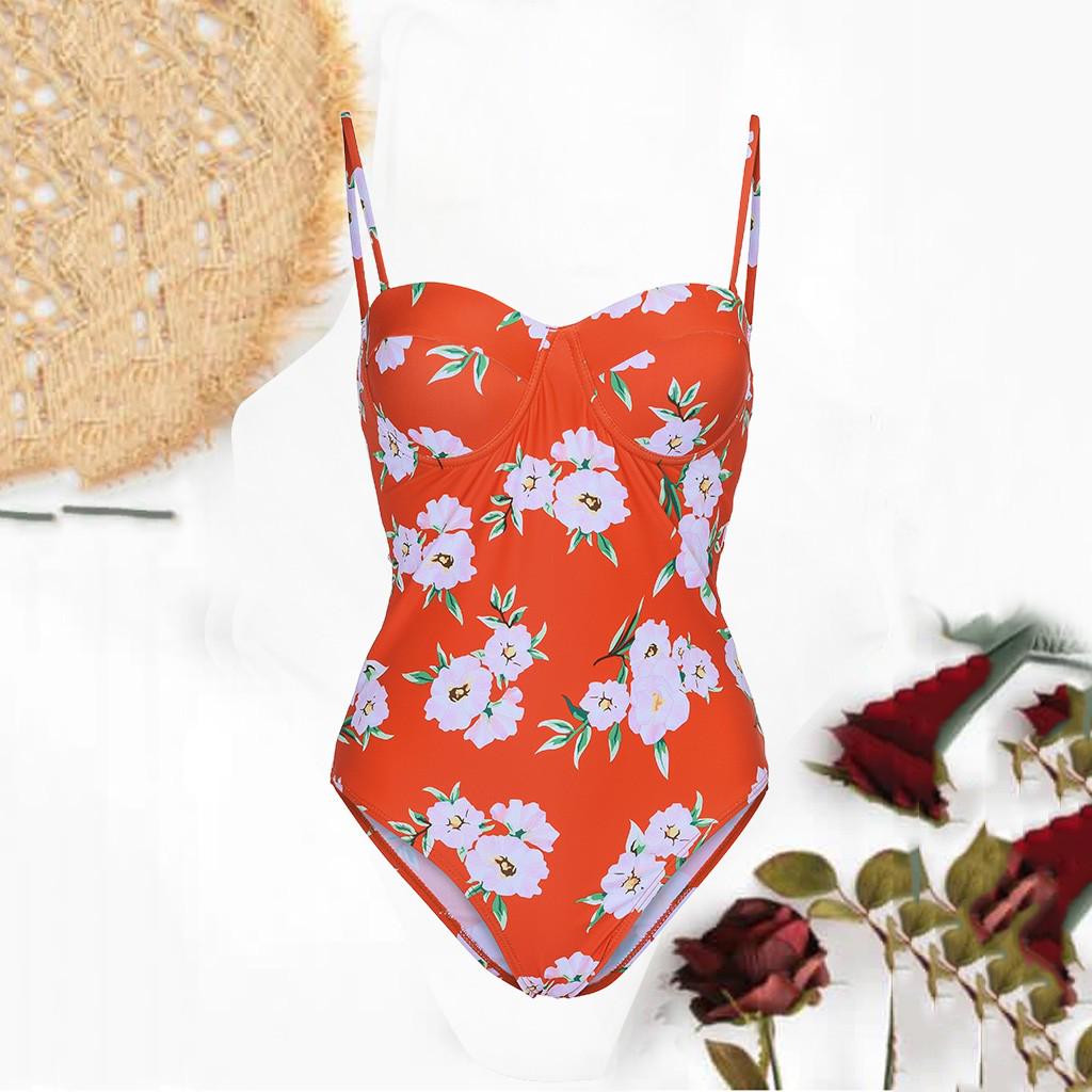 Buy Women's Bikini One Piece Swimsuit Pushups Filled Bra Swimwear Beachwear at affordable prices ...