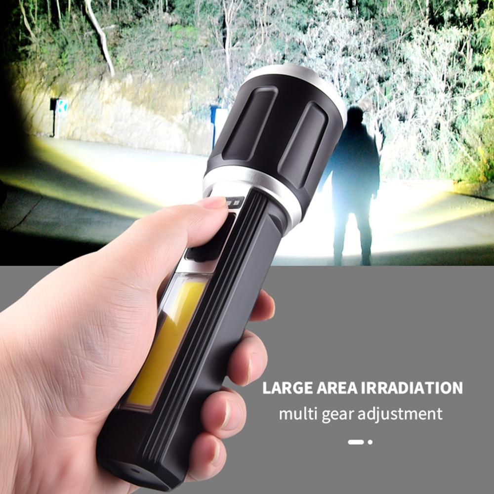 Outdoor Strong Light Led Portable Lighting Flashlight Usb Waterproof ...