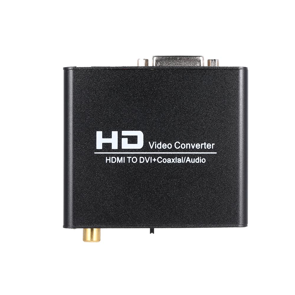 Buy HD To DVI Converter Coaxial 3.5 Audio Analog and Digital Signal ...